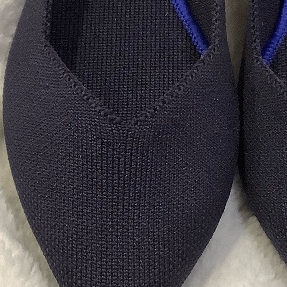 Rothy's | Shoes | Rothys The Point Navy Sapphire Knit Chic Ballet Flats ...